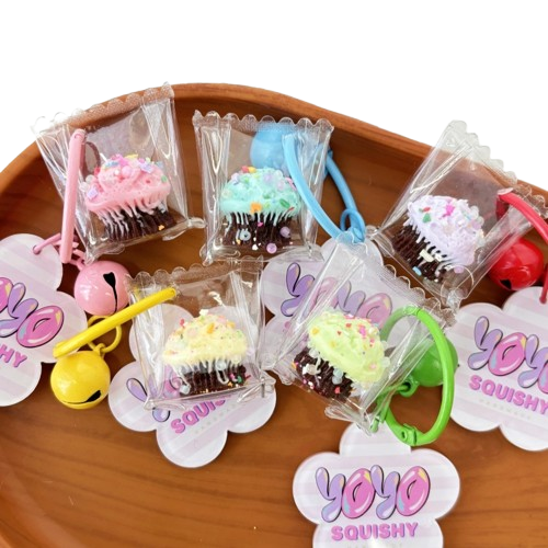 Mini Cupcake Taba Squishy Keychain Toy – yoyosquishy
